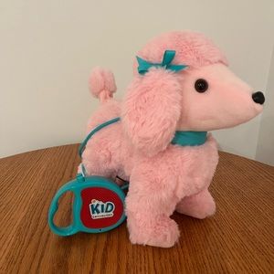 Toys | Kid Connection 9 Plush Poodle Walking Pet Pink | Poshmark